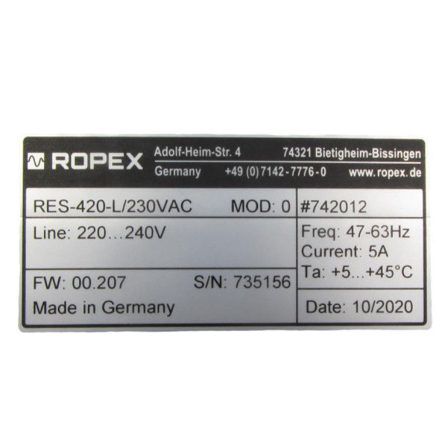 ᐉ Контролер Температури Ropex Resistron RES-420-L/230 | Купити в Україні