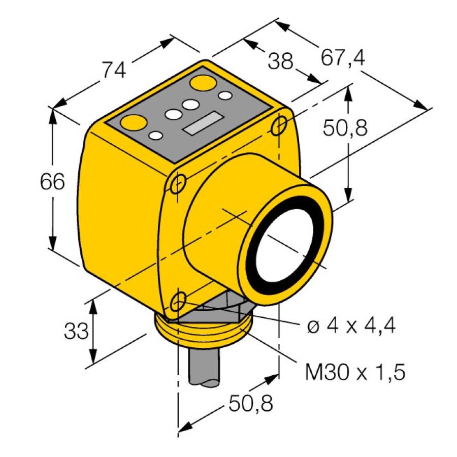 ᐉ Ультразвуковий Датчик Banner QT50UVR3W W/30 | Купити в Україні